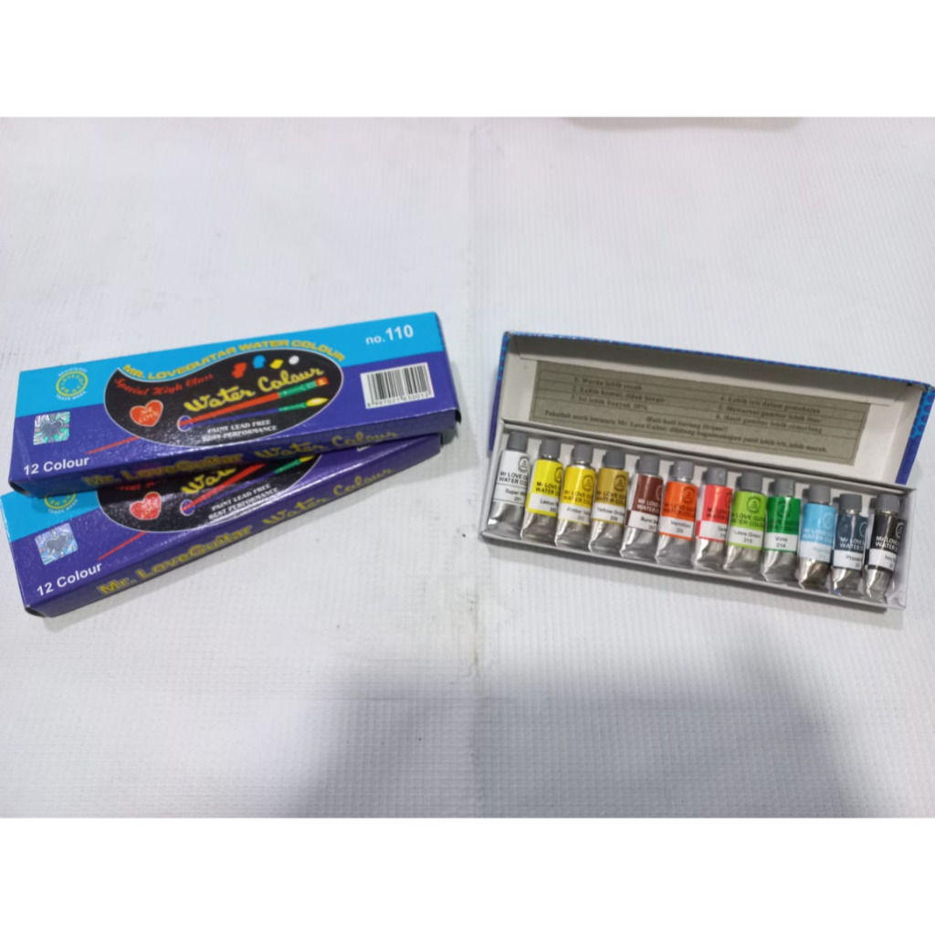 Jual CAT AIR LUKIS NO 110 ISI 12 WARNA | Shopee Indonesia