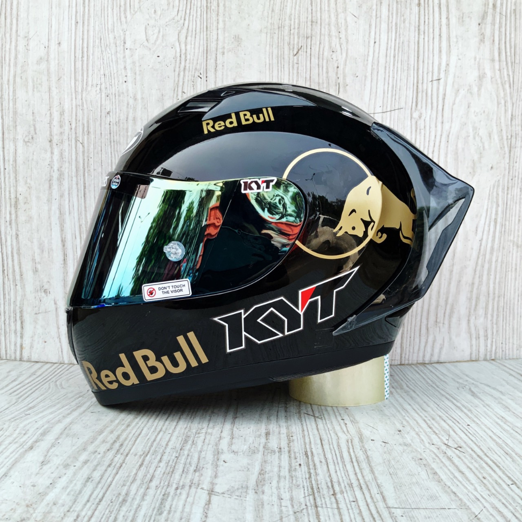 Jual HELM KYT R10 REDBULL GOLD 3D BLACK DOFF BLACK GLOSSY | HELM FULL ...