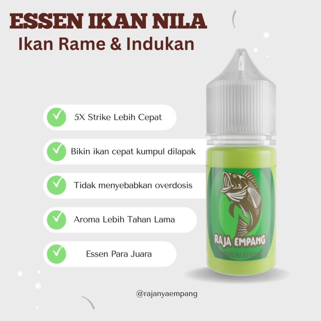 Jual ESSEN IKAN NILA RAJA EMPANG PALING GACOR 2024 | Shopee Indonesia