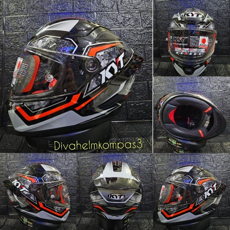 Jual HELM KYT STRIKER #1 BLACK/RED|NEW HELM KYT | Shopee Indonesia