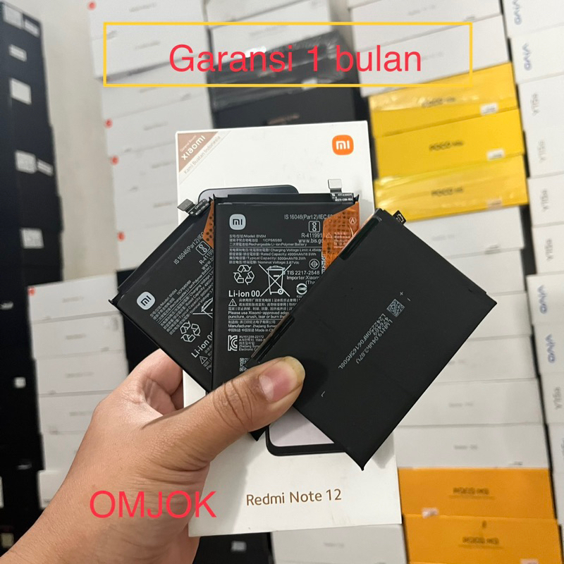 Jual Baterai Battery Xiaomi Redmi Note 12 4g [ BN5M ] Copotan Original ...
