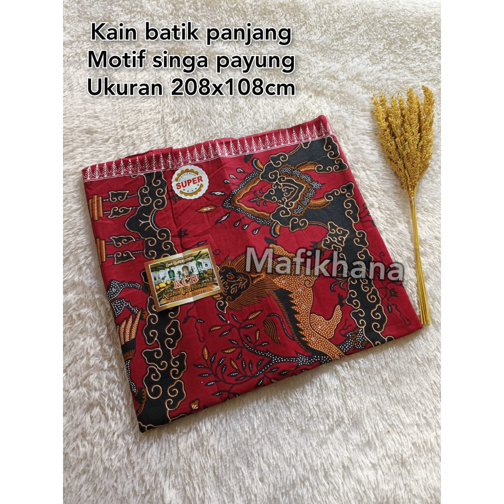 Jual Kain Batik KCB motif singa barong atau singa payung / batik ...