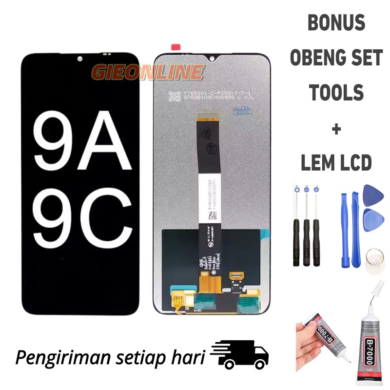 Jual LCD TOUCHSCREEN R3DMI 9A 10A 9C Fullset bonus lem obeng | Shopee ...