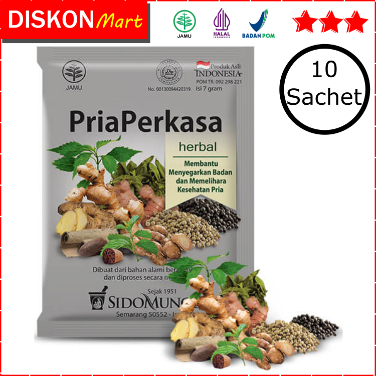 Jual 10 SACHET JAMU PRIA PERKASA SIDOMUNCUL OBAT HERBAL KESEHATAN LAKI ...