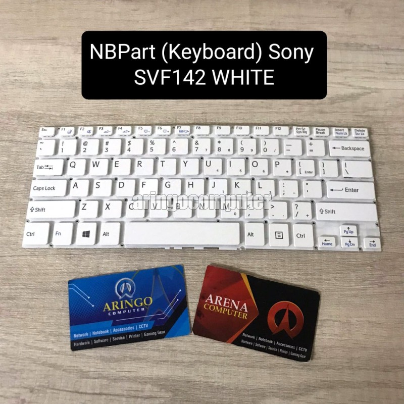Jual NBPart (Keyboard) Sony SVF142 WHITE | Shopee Indonesia