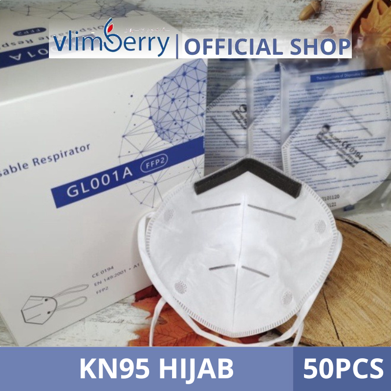 Jual Maker KN95 HIjab Headloop Isi 50 Pcs | Shopee Indonesia