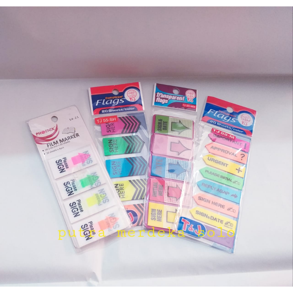 Jual Pembatas Buku, Sticky Notes, Post It, Kertas Memo Panah , Flags ...
