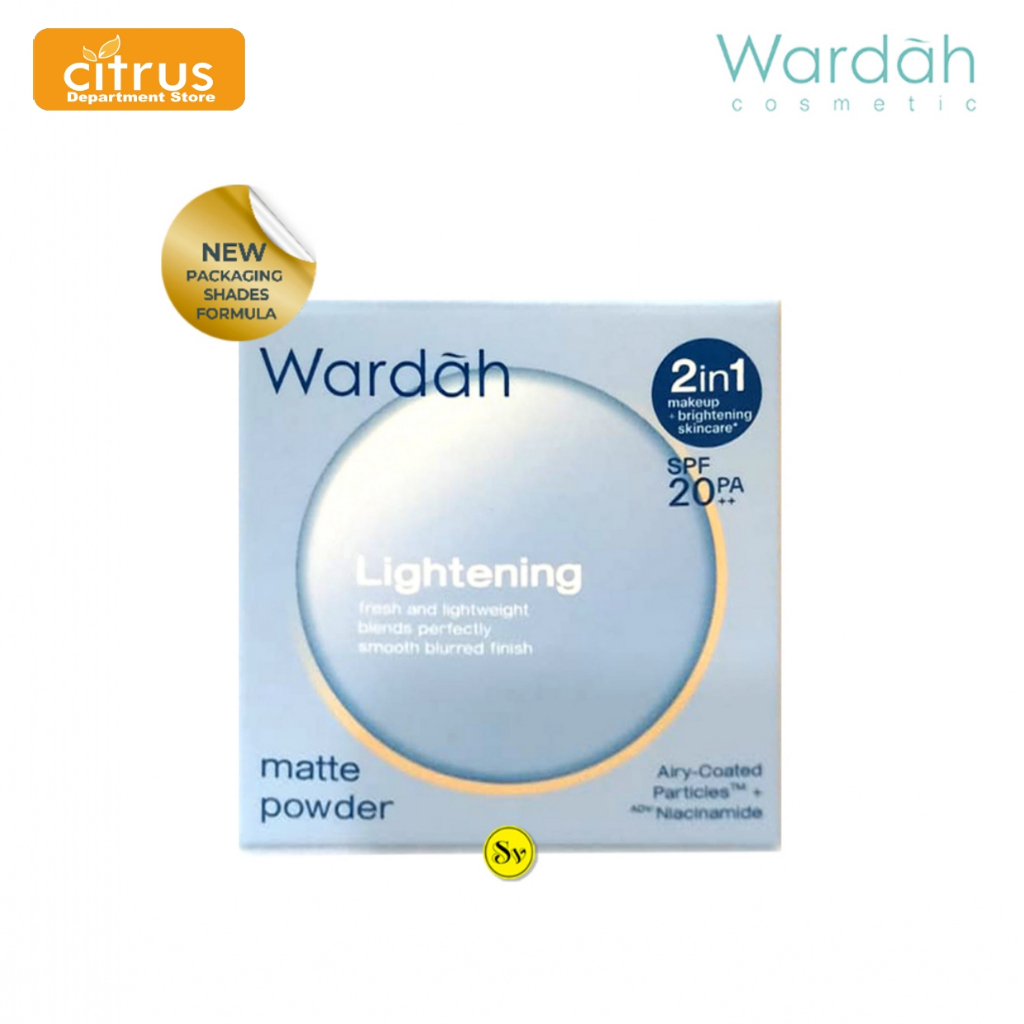Jual Wardah lightening Matte powder SPF 20 PA++ 20gr | Shopee Indonesia