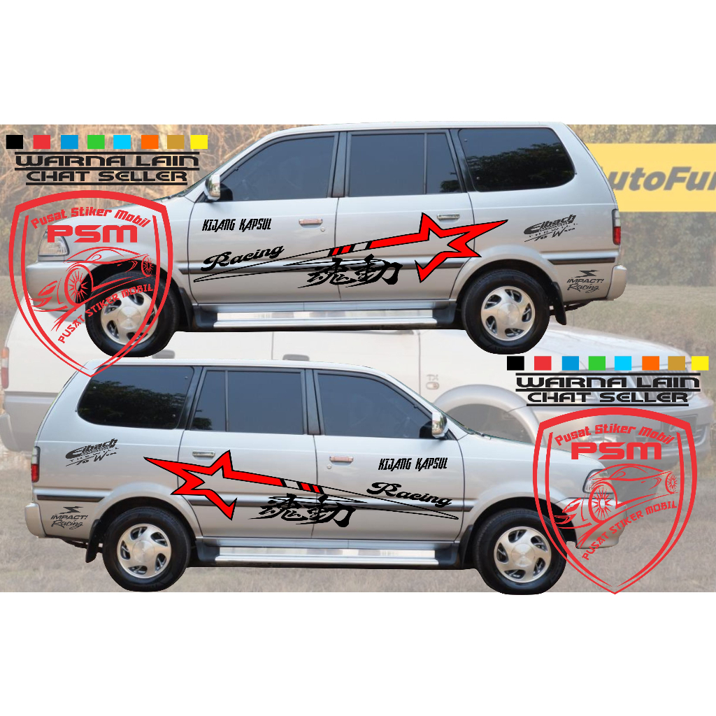 Jual Stiker mobil kijang kapsul keren racing Toyota Kijang Kapsul ...