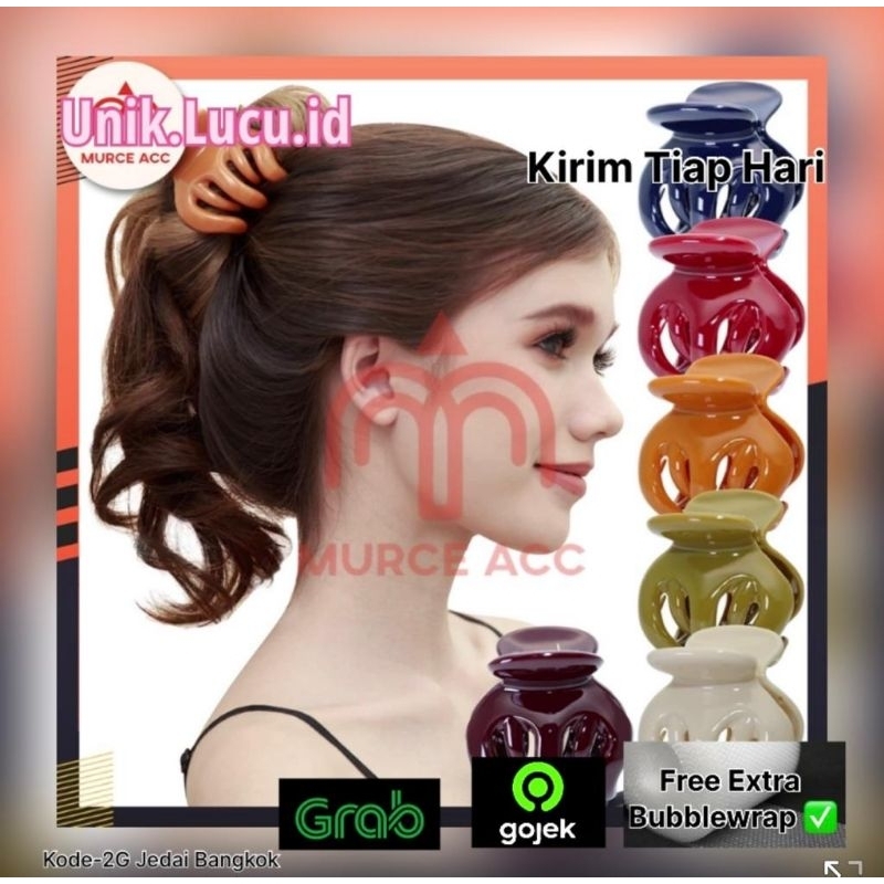 Jual Jedai Bangkok / 2G / Jedai Rambut Viral / 5Cm / Jepit Rambut Besar ...