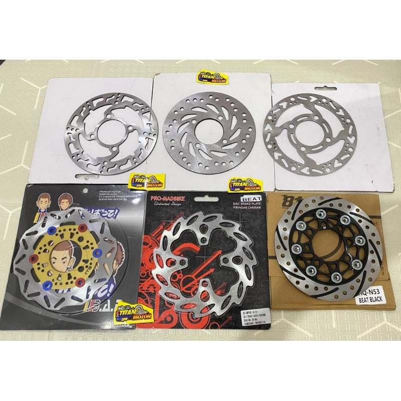Jual piringan cakram motor honda 190 mm ukuran standar beat vario ...