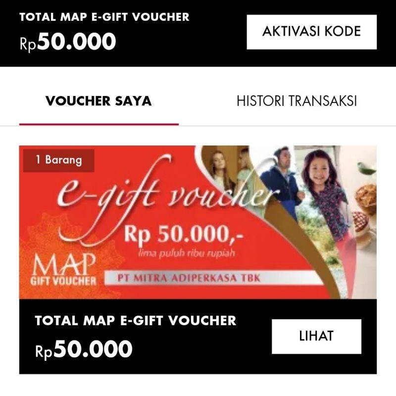 Jual MAP e-Gift Voucher 50.000 voucher digital mapclub.com MAP CLUB ...