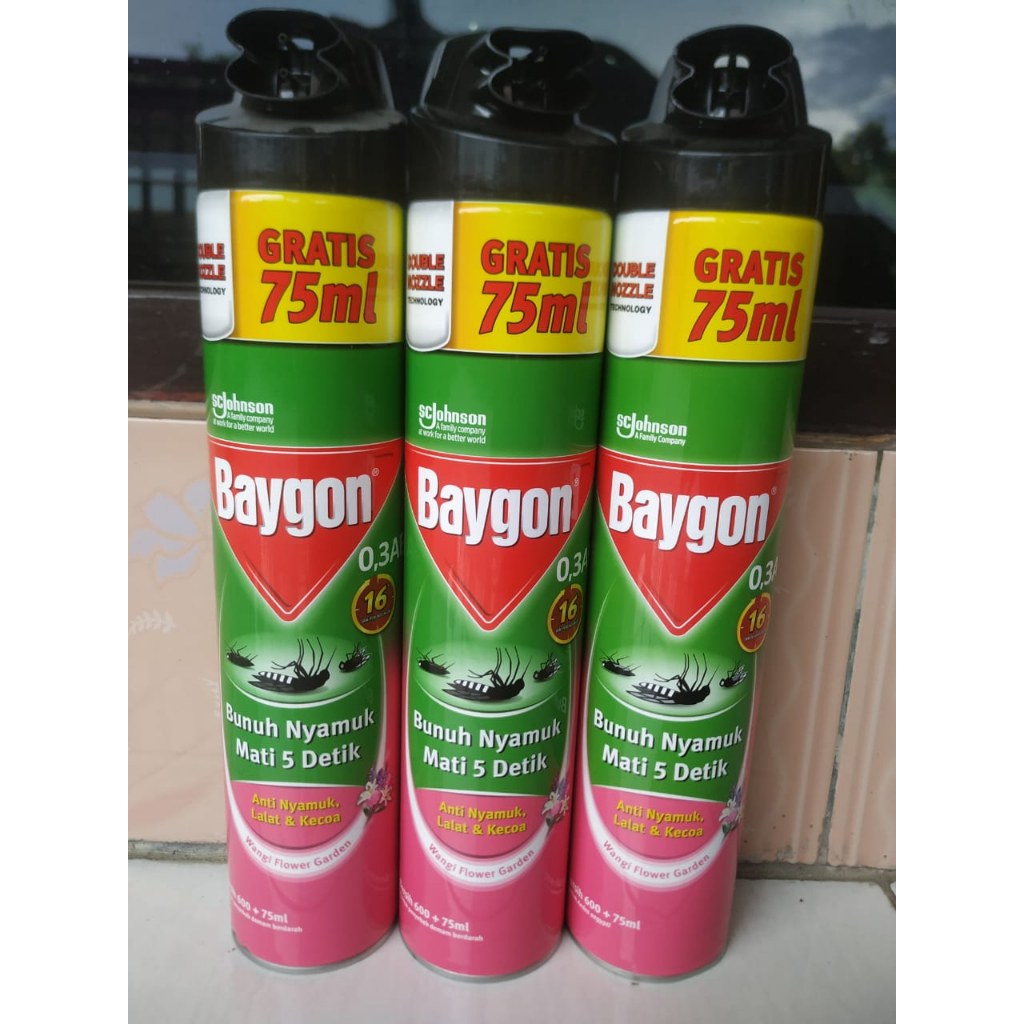 Jual Baygon flower garden 600+75ml | Shopee Indonesia