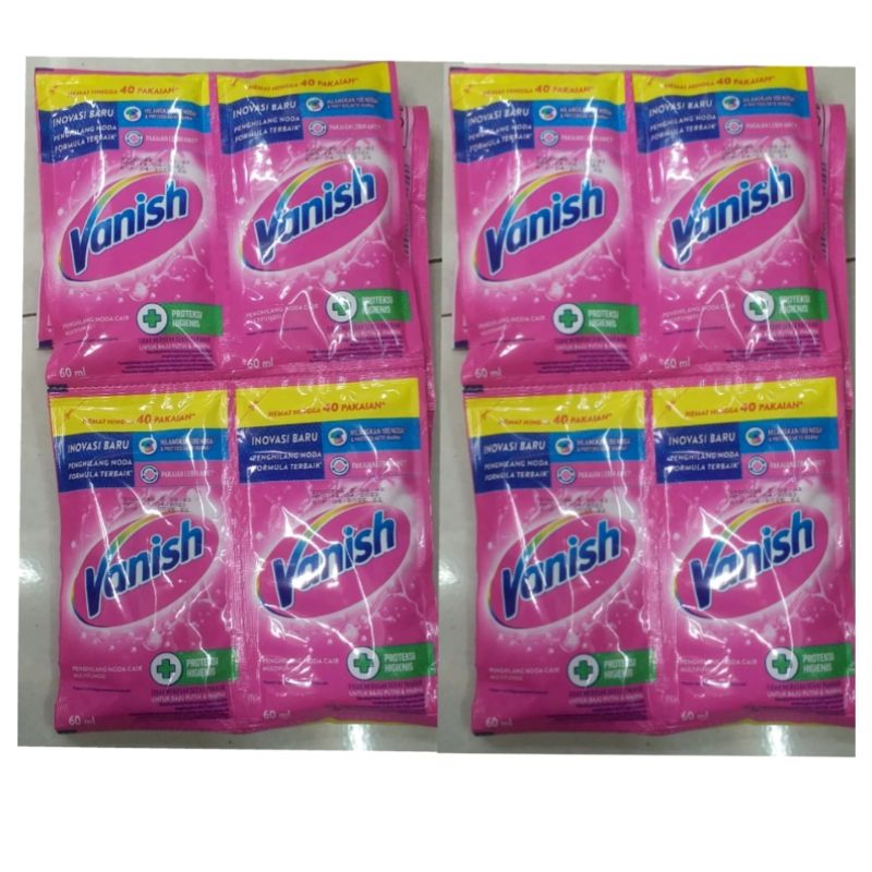 Jual vanish pink cair sachet 60ml isi 12 pcs | Shopee Indonesia