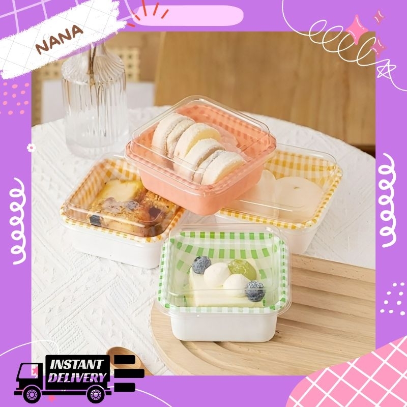 Jual 5PCS KOREAN DESSERT BOX | KOTAK MIKA KUE BOLU PUDING KOREAN BENTO ...