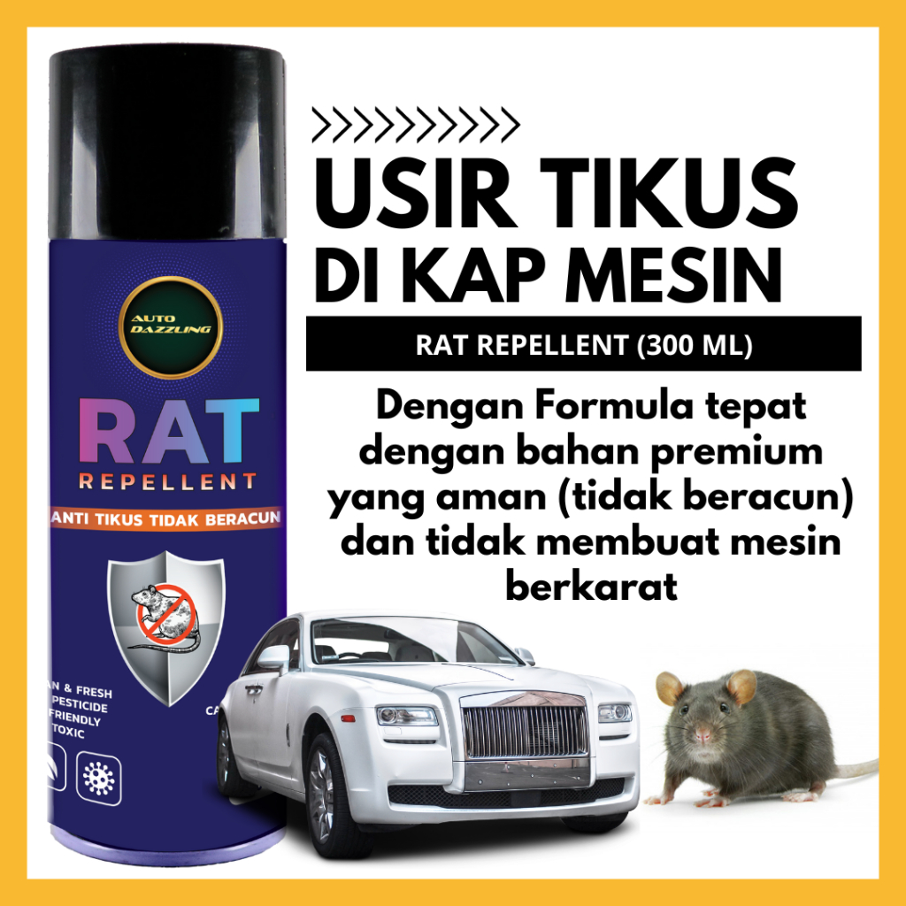 Jual Pengusir Tikus Di Mesin Mobil Paling Ampuh Rat Repellent Anti ...