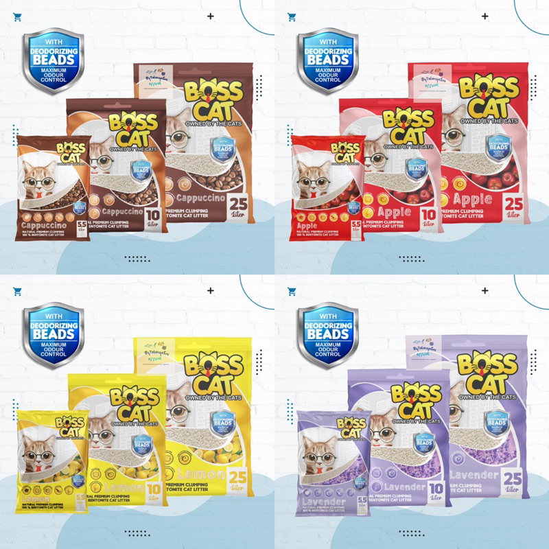 Jual boss cat pasir kucing pasir gumpal 25 liter (KHUSUS INSTAN GRAB ...