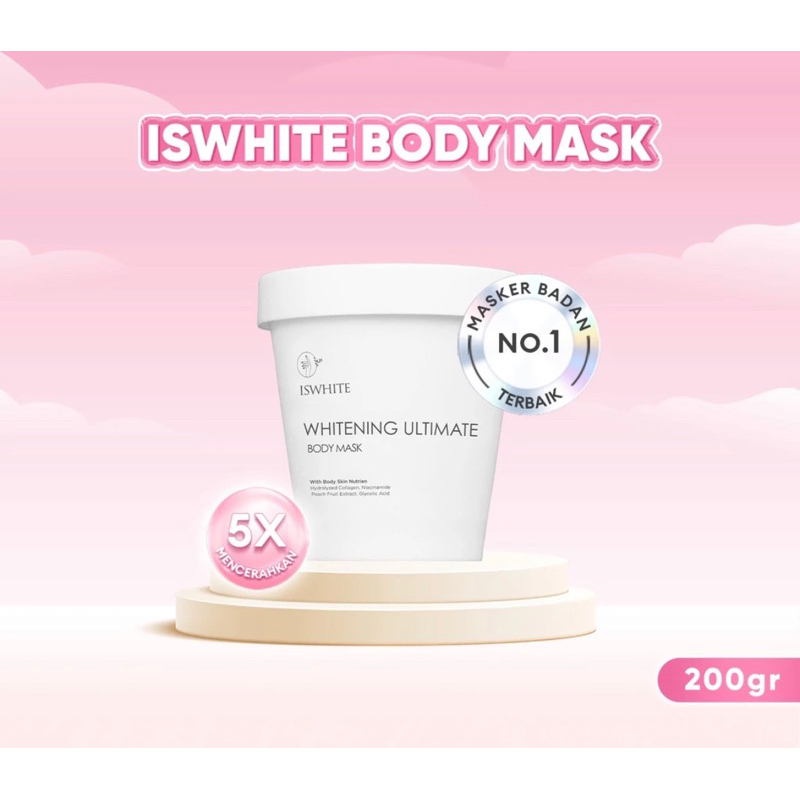 Jual ISWHITE whitening ultimate body mask (masker badan) | Shopee Indonesia