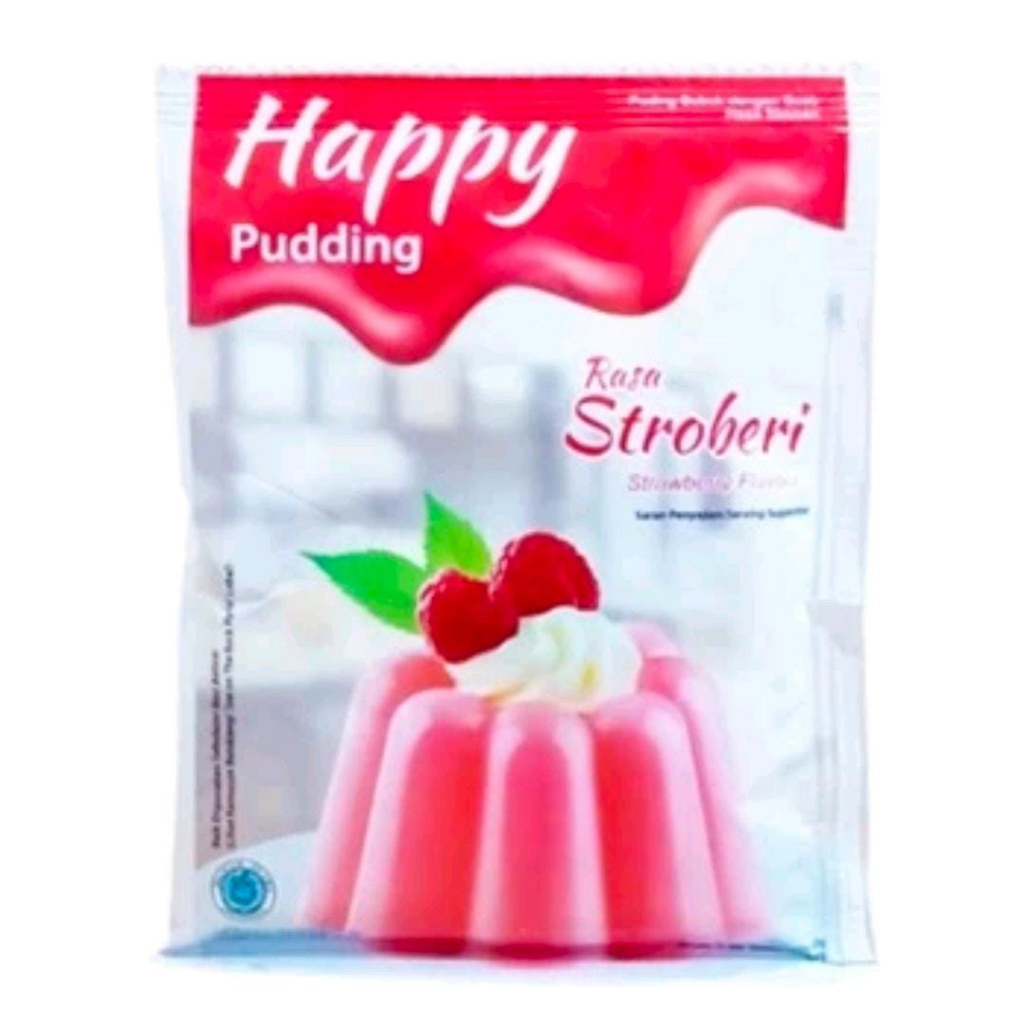 Jual HAPPY PUDDING Rasa Cokelat | Strawberry | Stroberi Susu | Puding ...