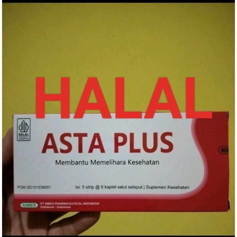 Jual ASTA PLUS/box isi 30 tablet/EXP DESEMBER 2026 | Shopee Indonesia