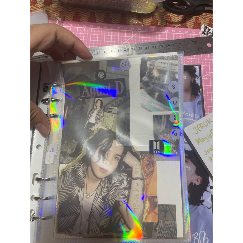 Jual Custom Scrapbook BTS handmade pakai Official Photobook | Shopee ...