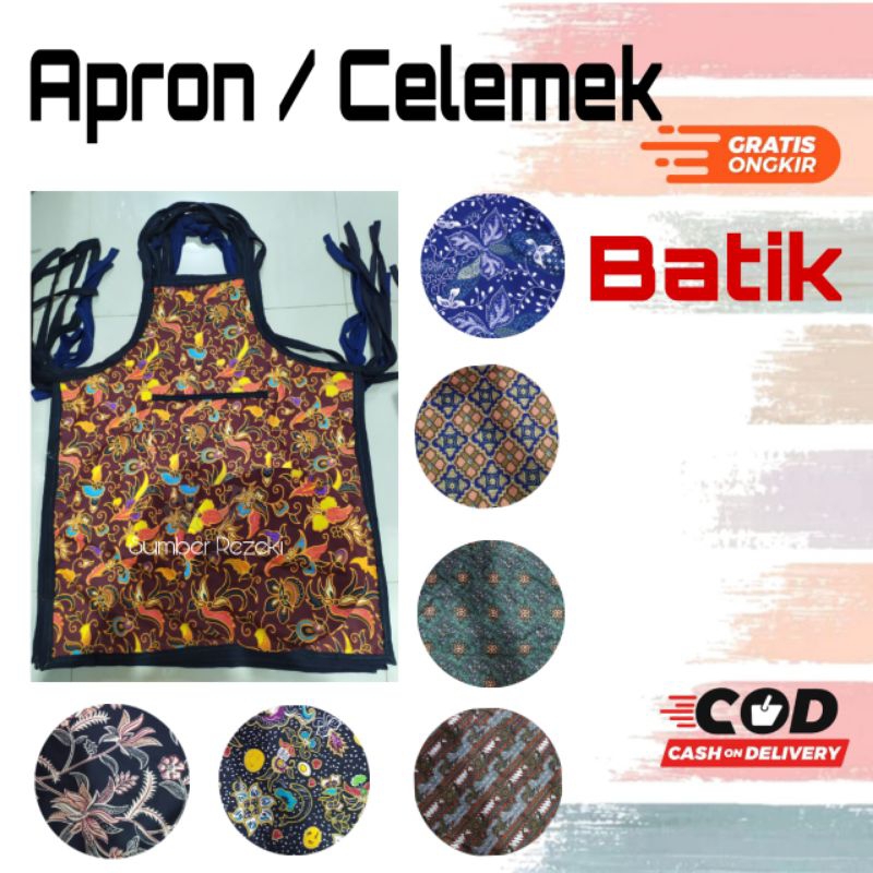 Jual Apron / Celemek Motif Batik | Shopee Indonesia
