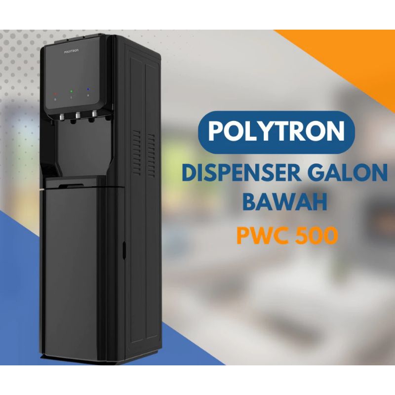 Jual DISPENSER POLYTRON PWC 500X GALON BAWAH | Shopee Indonesia