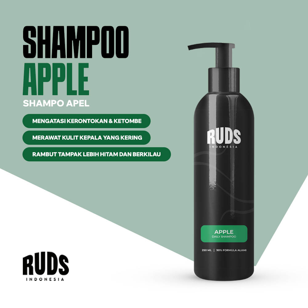 Jual RUDS Apple Shampoo / Sampo Pria Anti Rontok dan Ketombe | Shopee ...