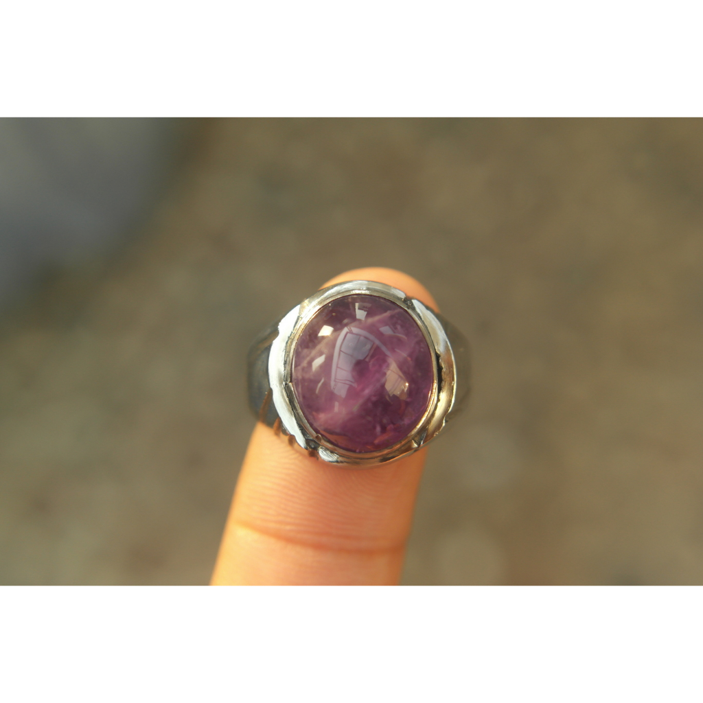 Jual Natural Kecubung Ring Monel 8 Kode M167 | Shopee Indonesia