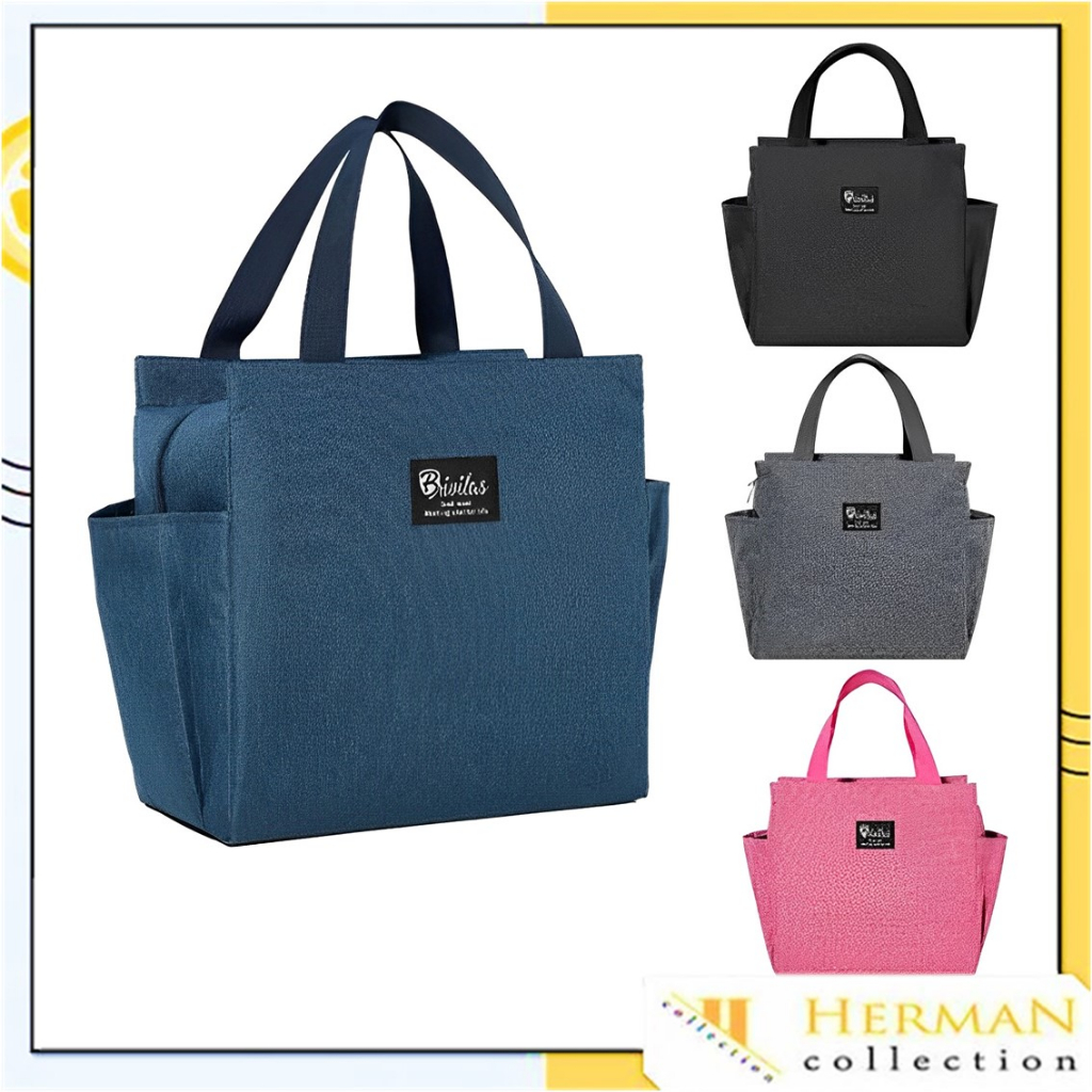 Jual HC Tas Bekal Makanan Brivilas Jumbo Anti Air Makanan Bento Elegan ...