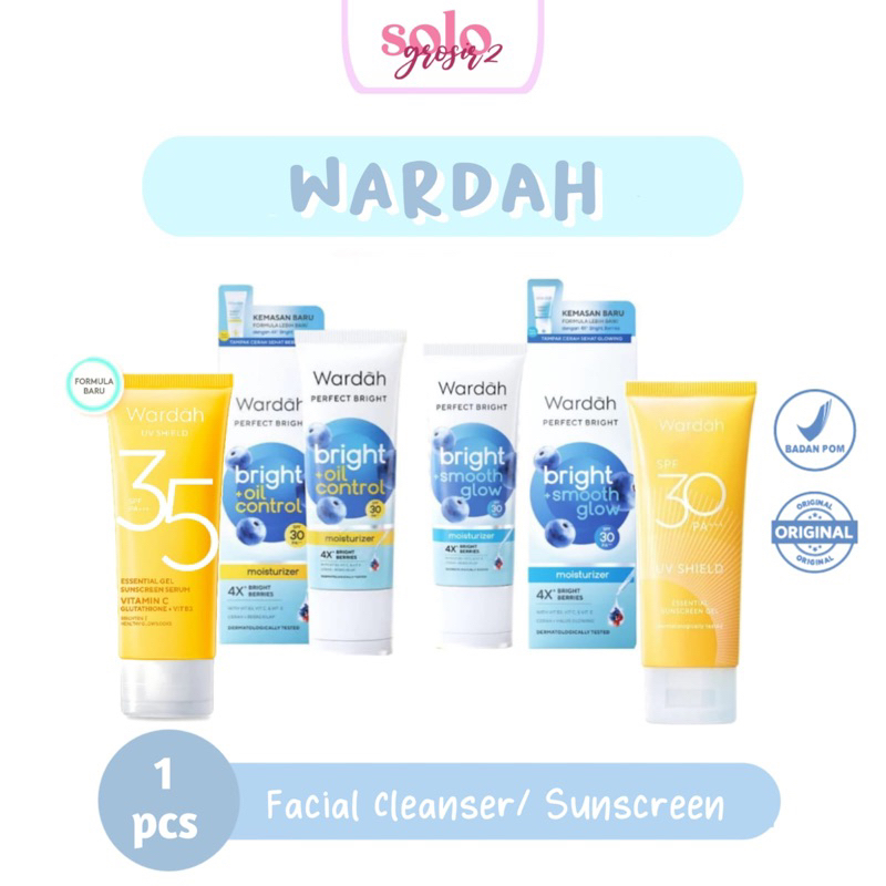 Jual FREE GIFT Wardah UV Shield Essential Sunscreen Gel SPF 35 PA ...