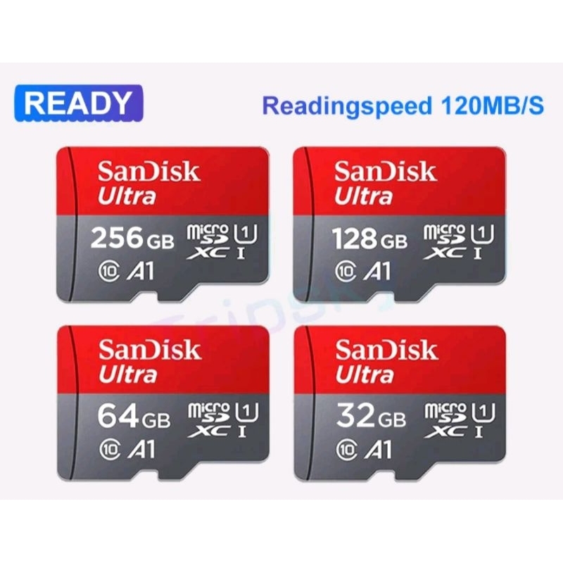 Jual Memory Card Micro SD 16/32/64/128/256GB SanDisk Ultra ( Min. Pembelian 10pcs ) | Shopee ...