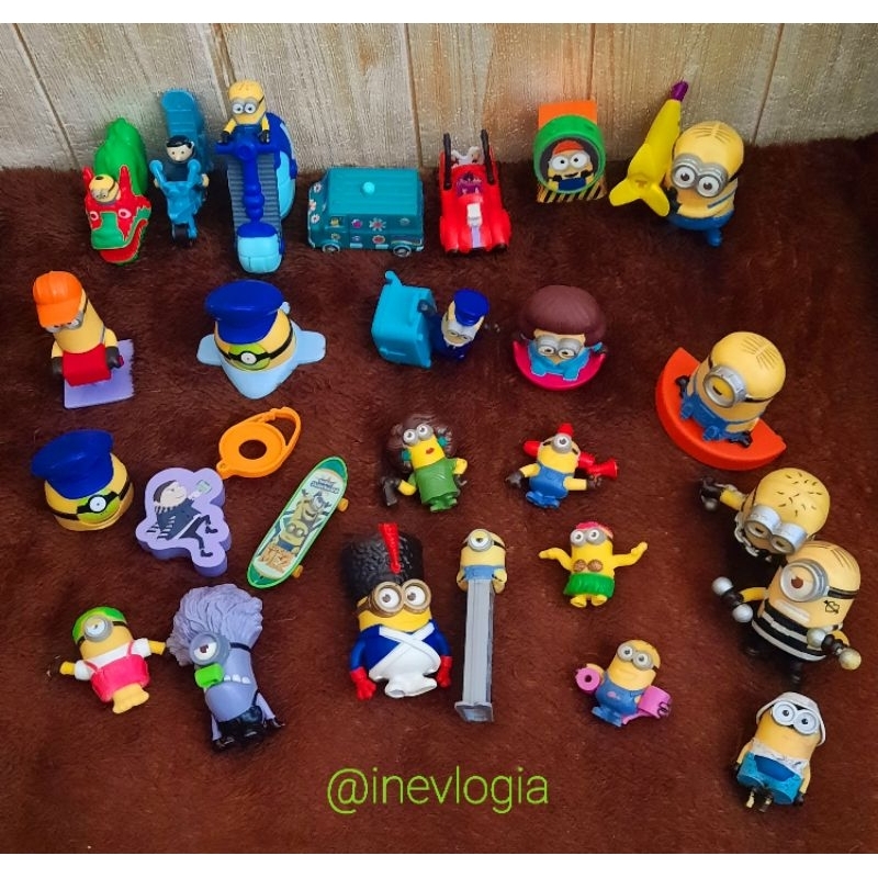 Jual Mainan Figure Minions/Despicable ME/MCD happy meal /Mcdonald's happy meal murah ori ...