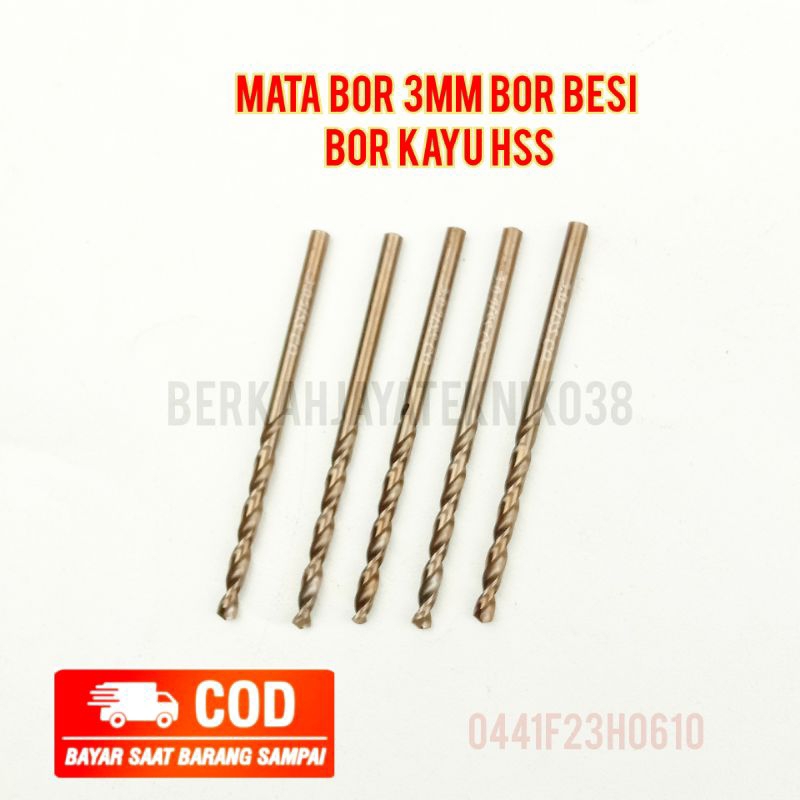 Jual Mata Bor 3mm Bor Besi Bor Kayu Hss Bukan Nachi YG Guehring ...