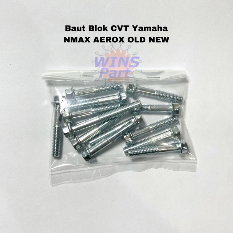 Jual Baut Blok CVT Yamaha NMAX AEROX NEW OLD [1 Set isi 13 PCS ...