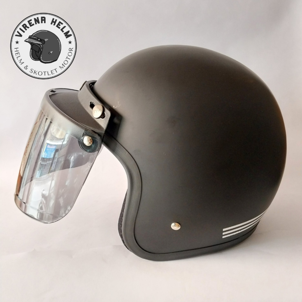 Jual HELM ARC HITAM DOFF DEWASA SNI MURAH FREE PACKING DUS DAN BUBBLE ...