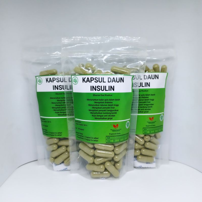 Jual kapsul daun insulin isi 100 | Shopee Indonesia