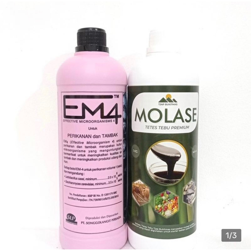Jual Paket EM4 Perikanan & Molase Repack 60 ML | Shopee Indonesia