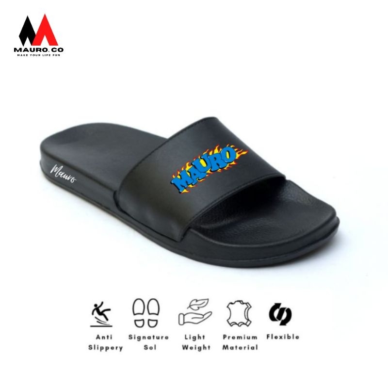 Jual Mauroco Sandal Slide Sendal Tanpa Menggunakan Lem | Shopee Indonesia