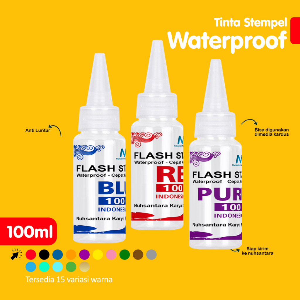 Jual Tinta M Stempel Flash 100ML / Tinta Refill Stempel / Tinta flash ...