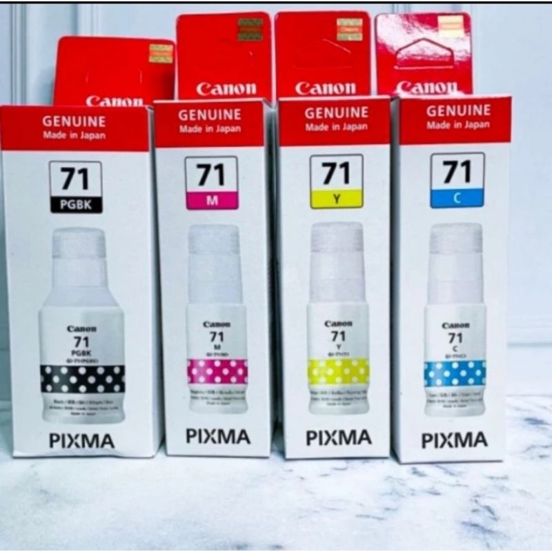 Jual 1 set 4 pcs Tinta Canon 71 For printer G1020,G2020,G2021,G2060 ...