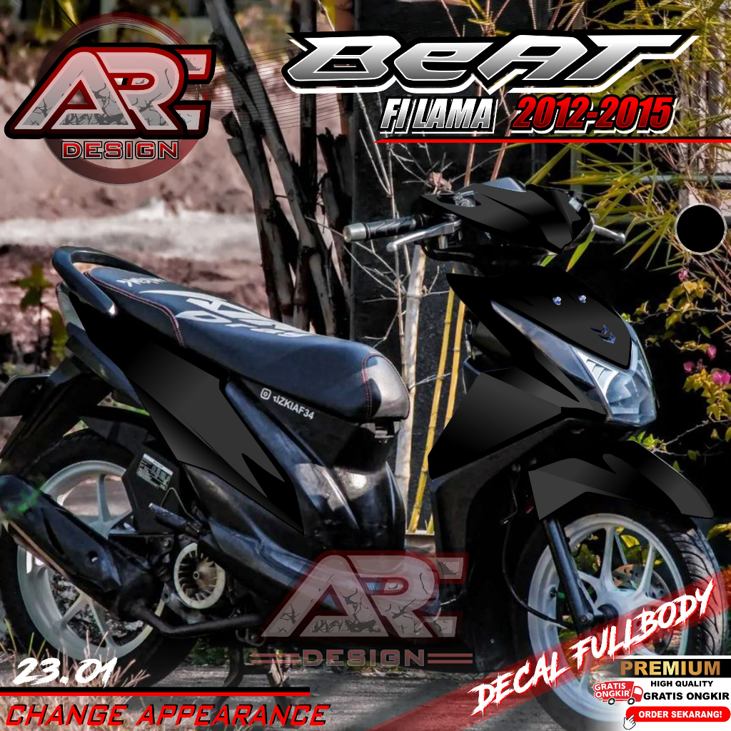 Jual (COD) TERBARU Decal Sticker Honda Beat FI Lama 2013 2014 2015 2016 ...
