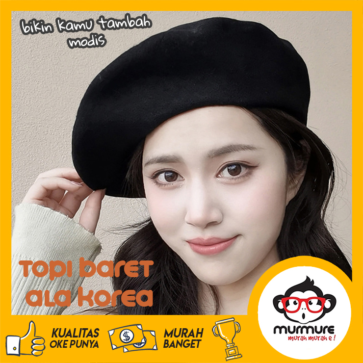 Jual MURMURE | TOPI BARET SELEGRAM KUPLUK BERET HAT TOPI FASHION KOREA ...