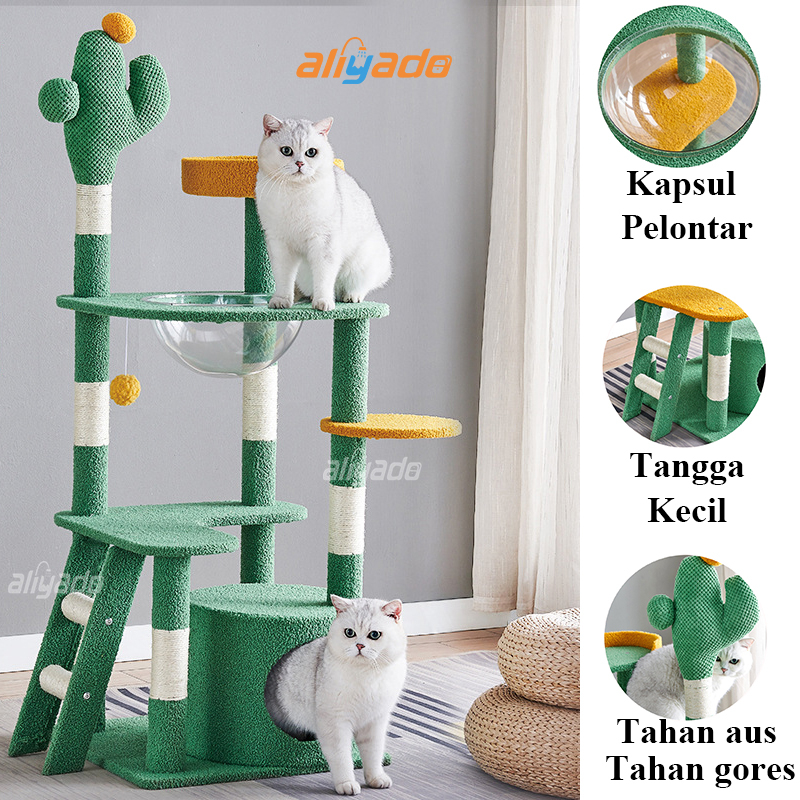Jual 🟢Garansi 1 tahun 🟢Rumah Kucing Cat Tree Villa Kucing cat house ...