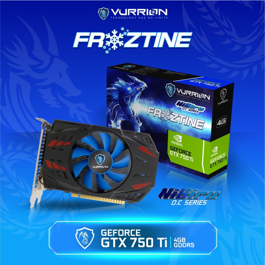 Jual VGA VURRION GTX 750 TI 4GB GDDR5 128 BIT NIBIRU SERIES | Shopee Indonesia