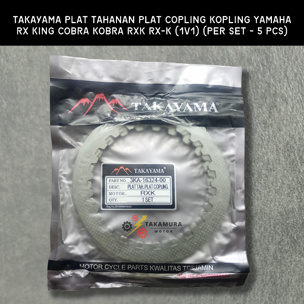 Jual Takayama Plat Tahanan Plat Copling Kopling Yamaha RX King Cobra Kobra RXK RX-K (Per Set - 5 ...