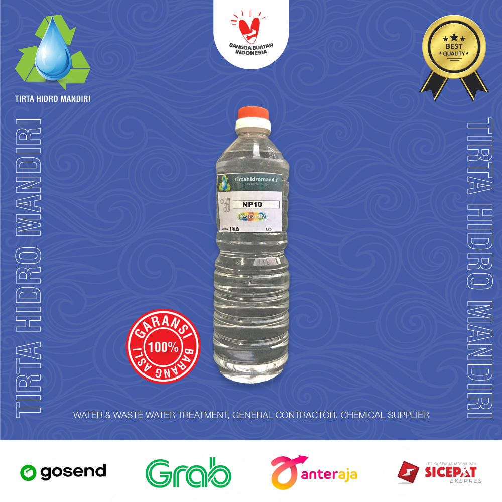 Jual NP 10 /NONYL PHENOL ETOXILATE 10/ TERGITOL NP 10 1KG | Shopee ...
