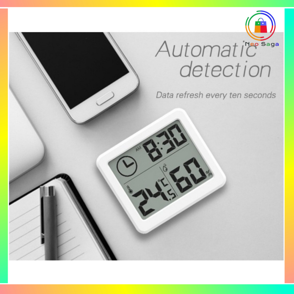 Jual Pengukur Thermometer Ruangan Termometer Jam Digital Ruang ...