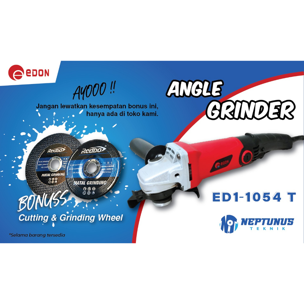 Jual Gerinda gratis batu potong EDON ED1-1054T MESIN GERINDA TANGAN ...