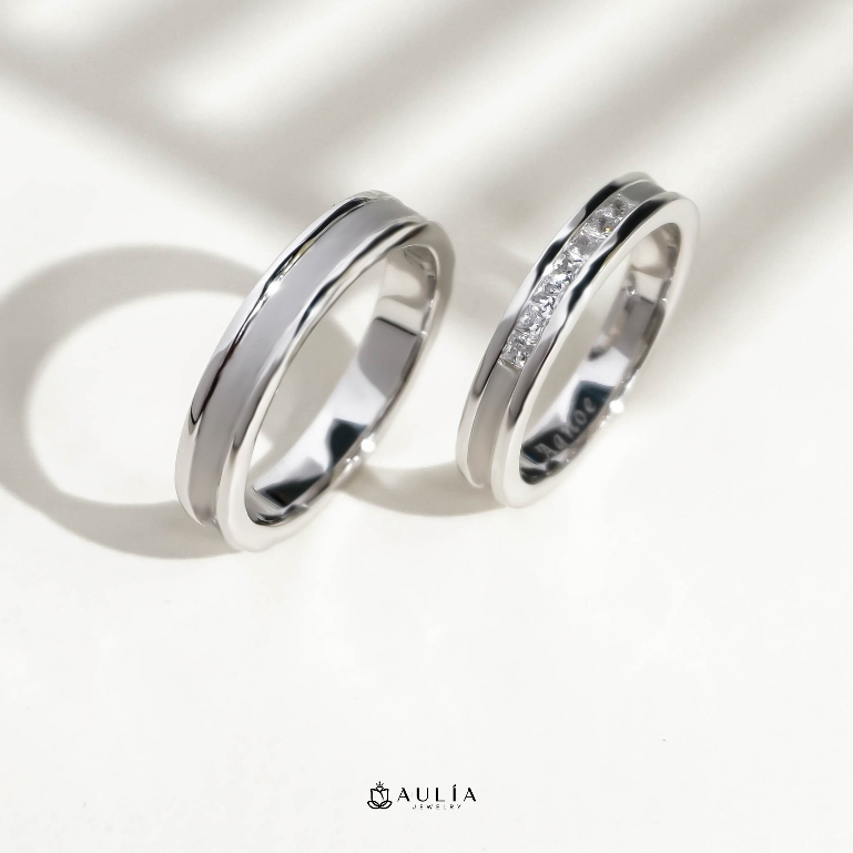 Jual FREE UKIR NAMA Cincin Couple Nikah Lamaran Kawin Bahan Perak ...